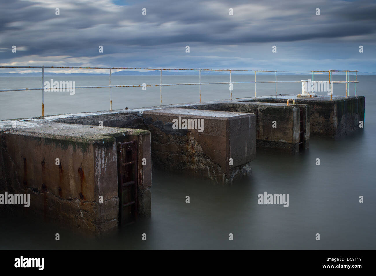 Port Seton Breakwater Stock Photo - Alamy