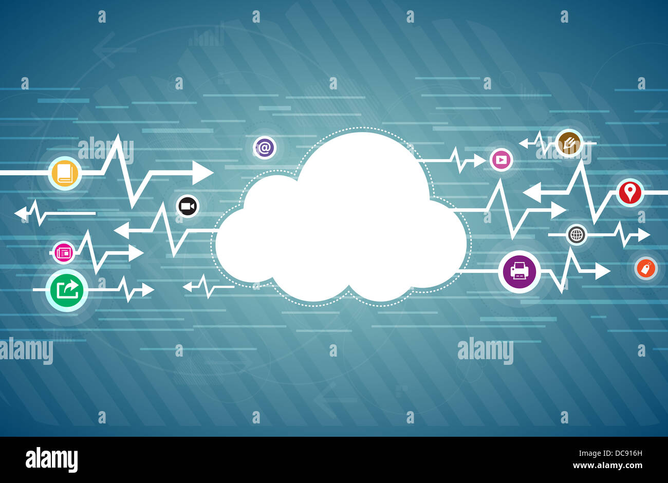 Vector illustration of web internet computing technology concept of ...