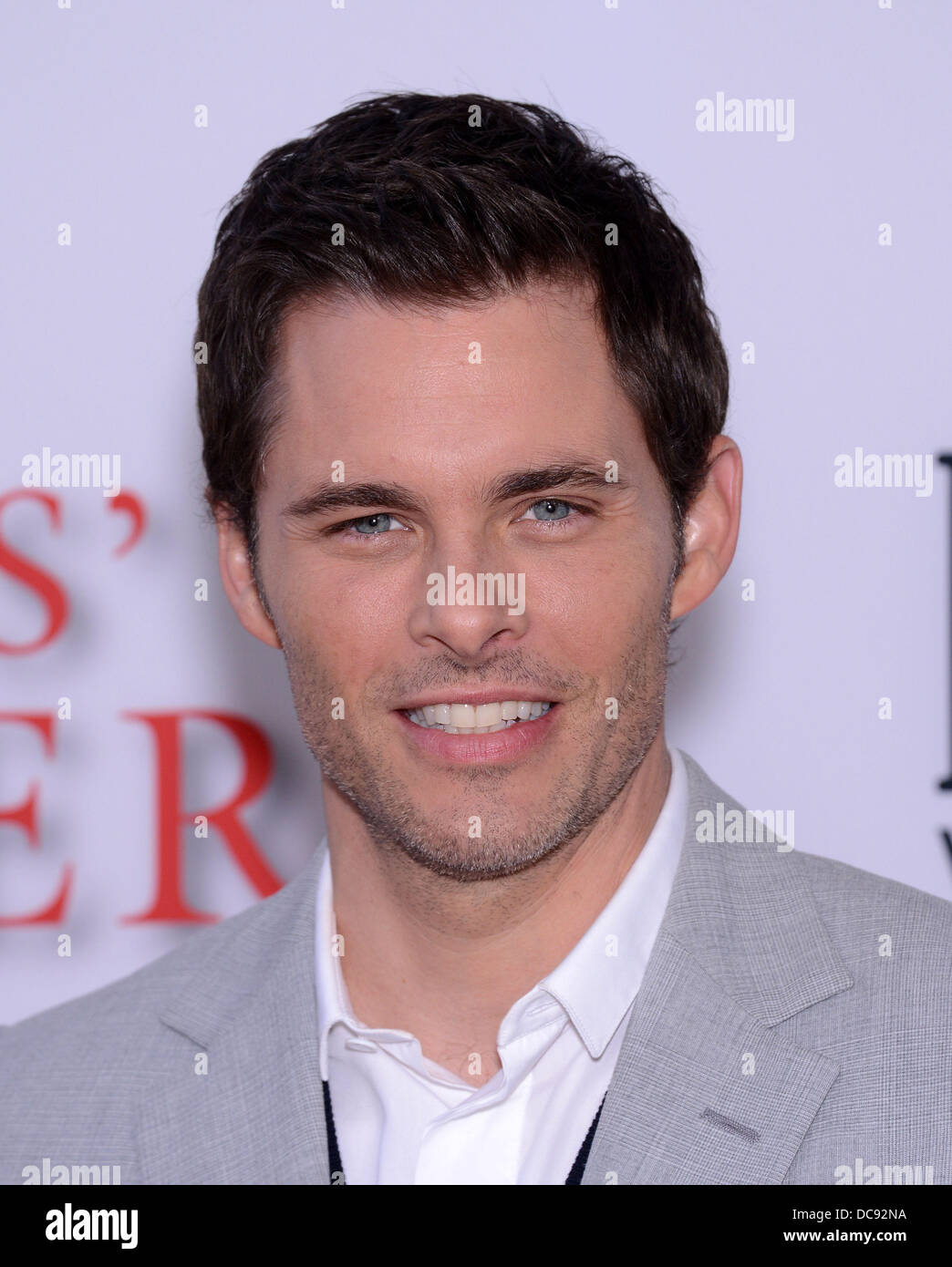 Los Angeles, California, USA. 12th Aug, 2013. James Marsden arrives for ...