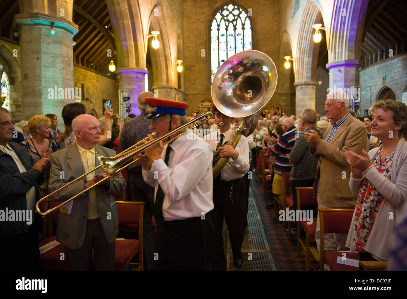 Brecon Jazz Festival 2013. Annual Jazz Service in Brecon Cathedral with ...