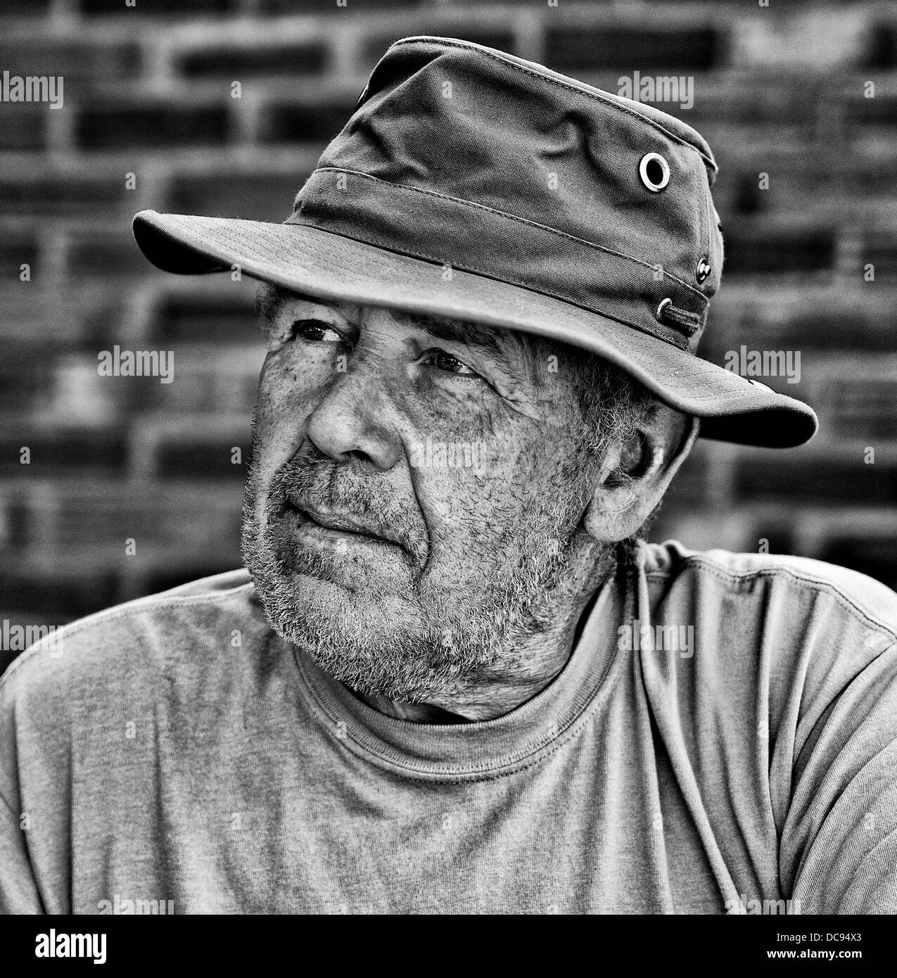 Contentment, male Portrait Stock Photo - Alamy