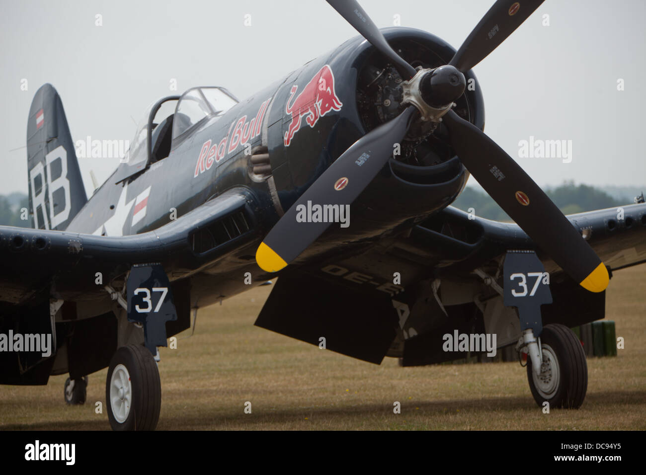 WW11 Corsair fighter aircraft at the Imperial War Museum,Duxford ...