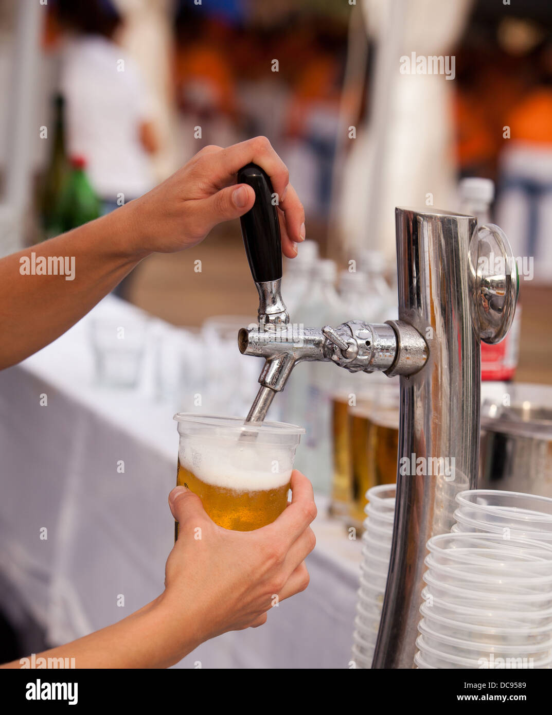 Beer being poured from beer hi-res stock photography and images - Alamy