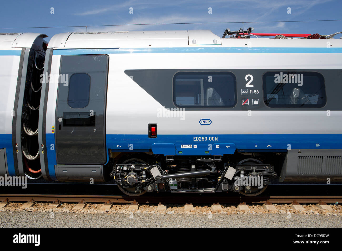 Pendolino, PKP Intercity, train of vagoons Stock Photo - Alamy