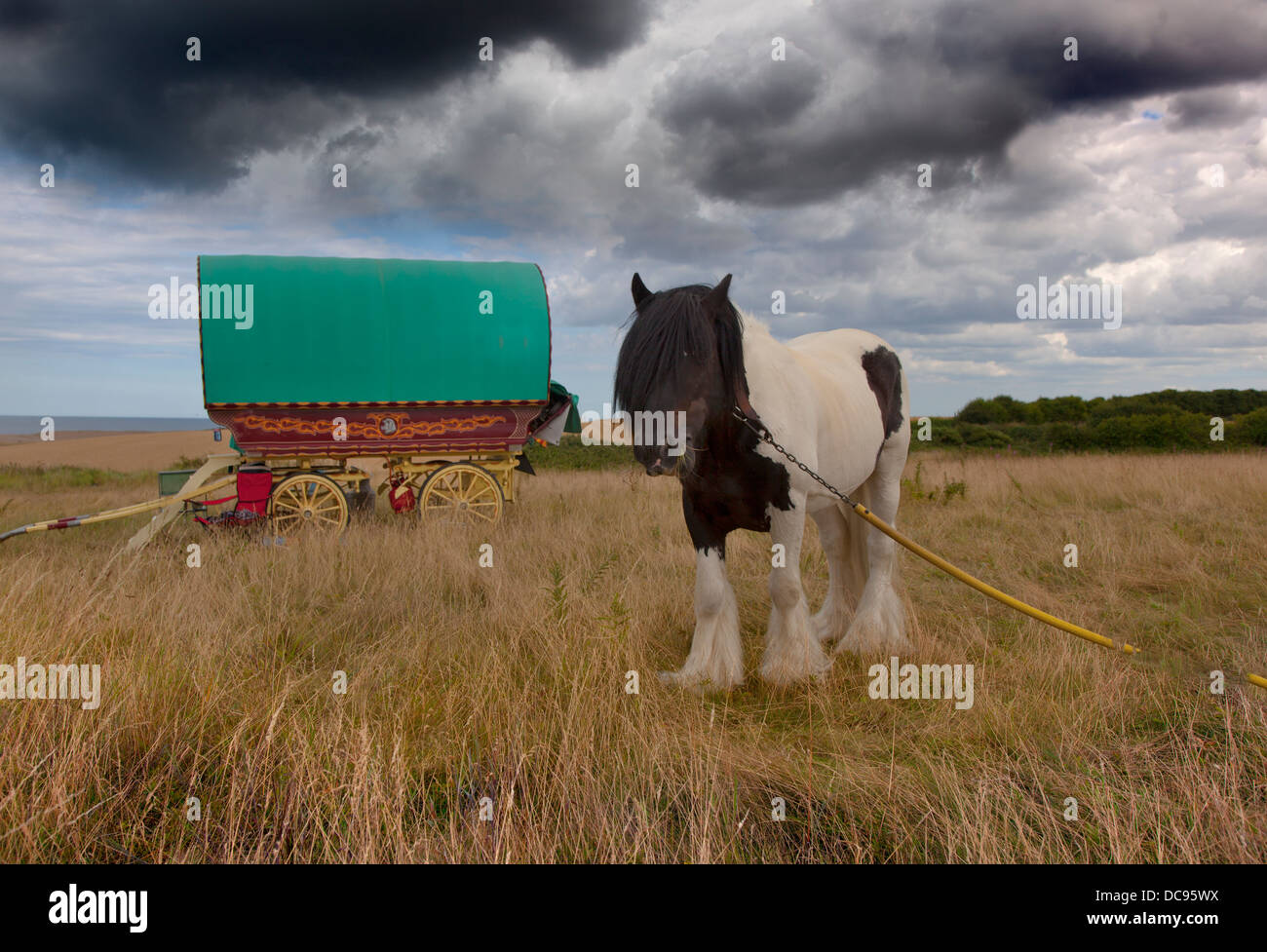 Traditional Romany camp at Salthouse Norfolk Stock Photo - Alamy