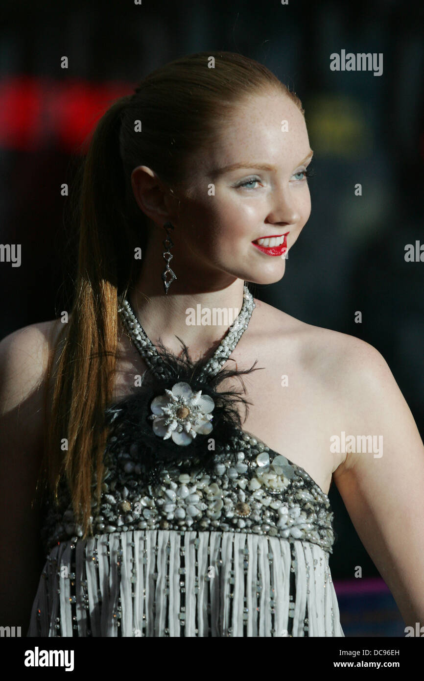 British model and actress Lily Cole arrives for the British premiere of ...