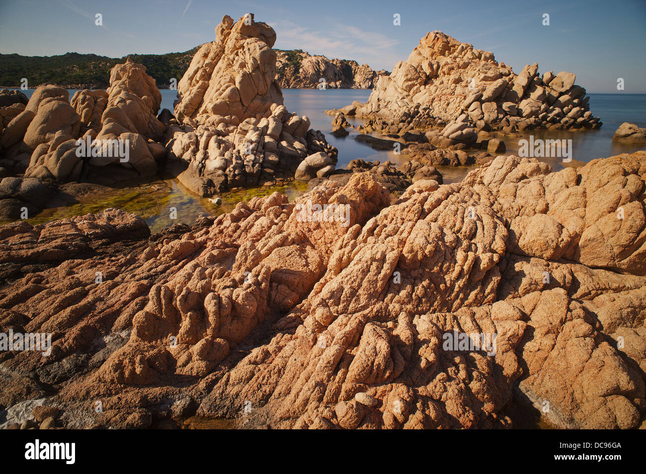 Cala Romazzino, Costa Smeralda, Sardinia bizzare Rock formations on the ...
