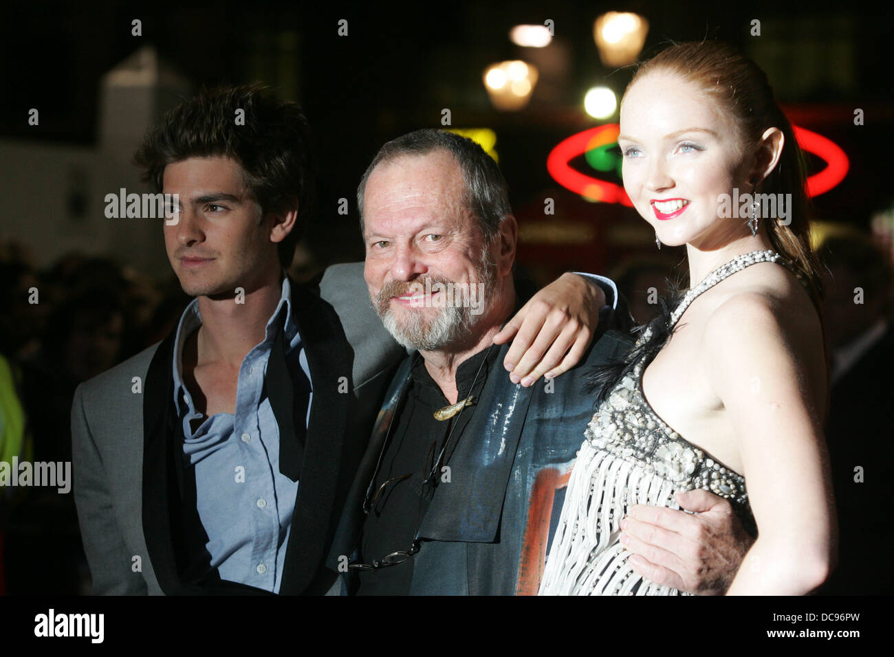 Actor Andrew Garfield (L), Director Terry Gilliam (C) and actress Lily ...