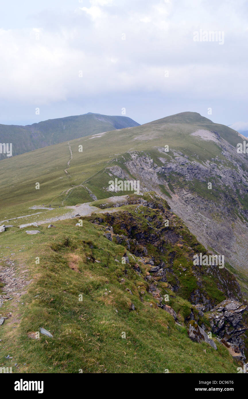 The Footpath Leading up to Y Garn from Bwich y Cywion with The Welsh ...