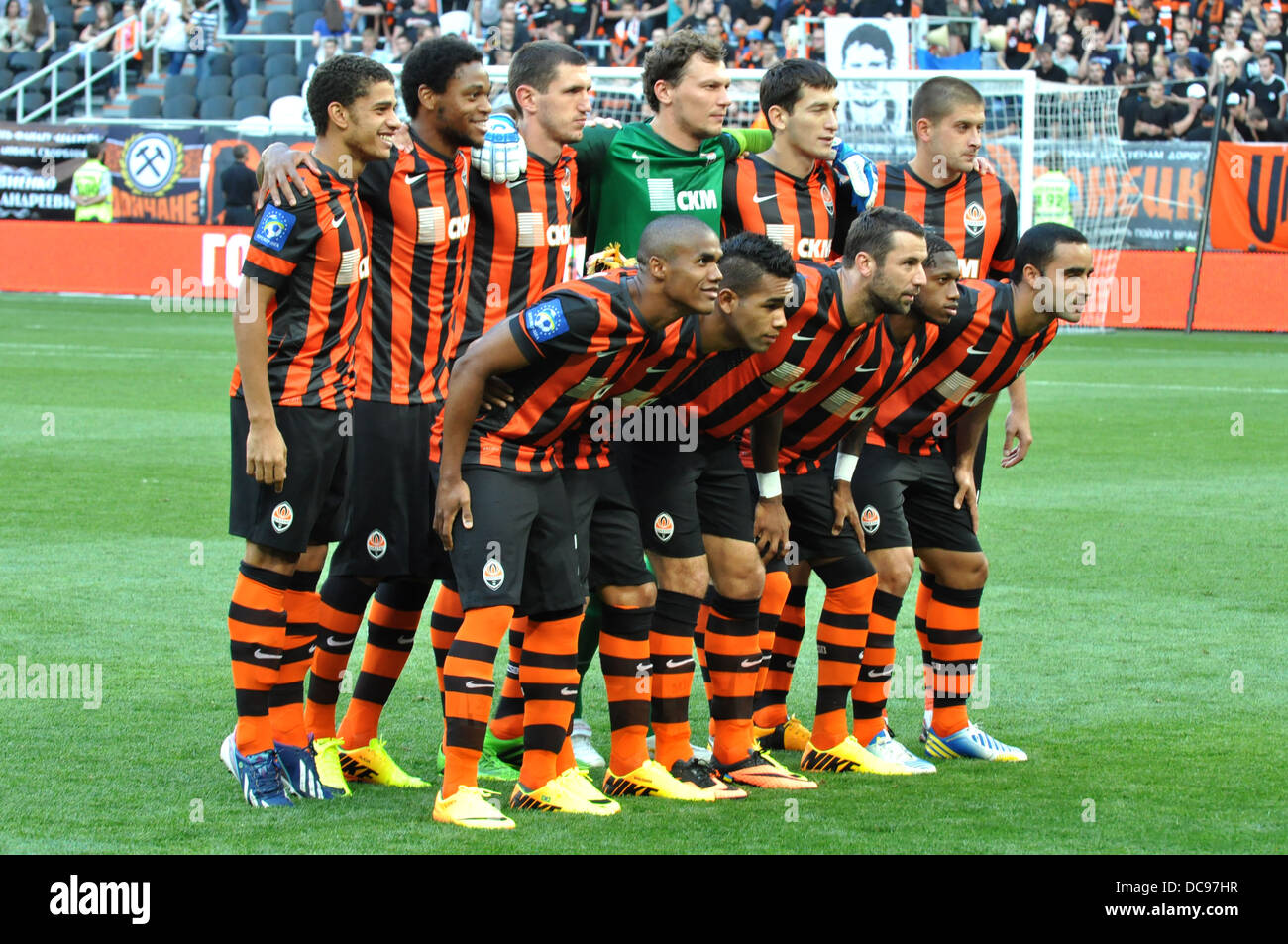 Shakhtar team before the match Stock Photo - Alamy