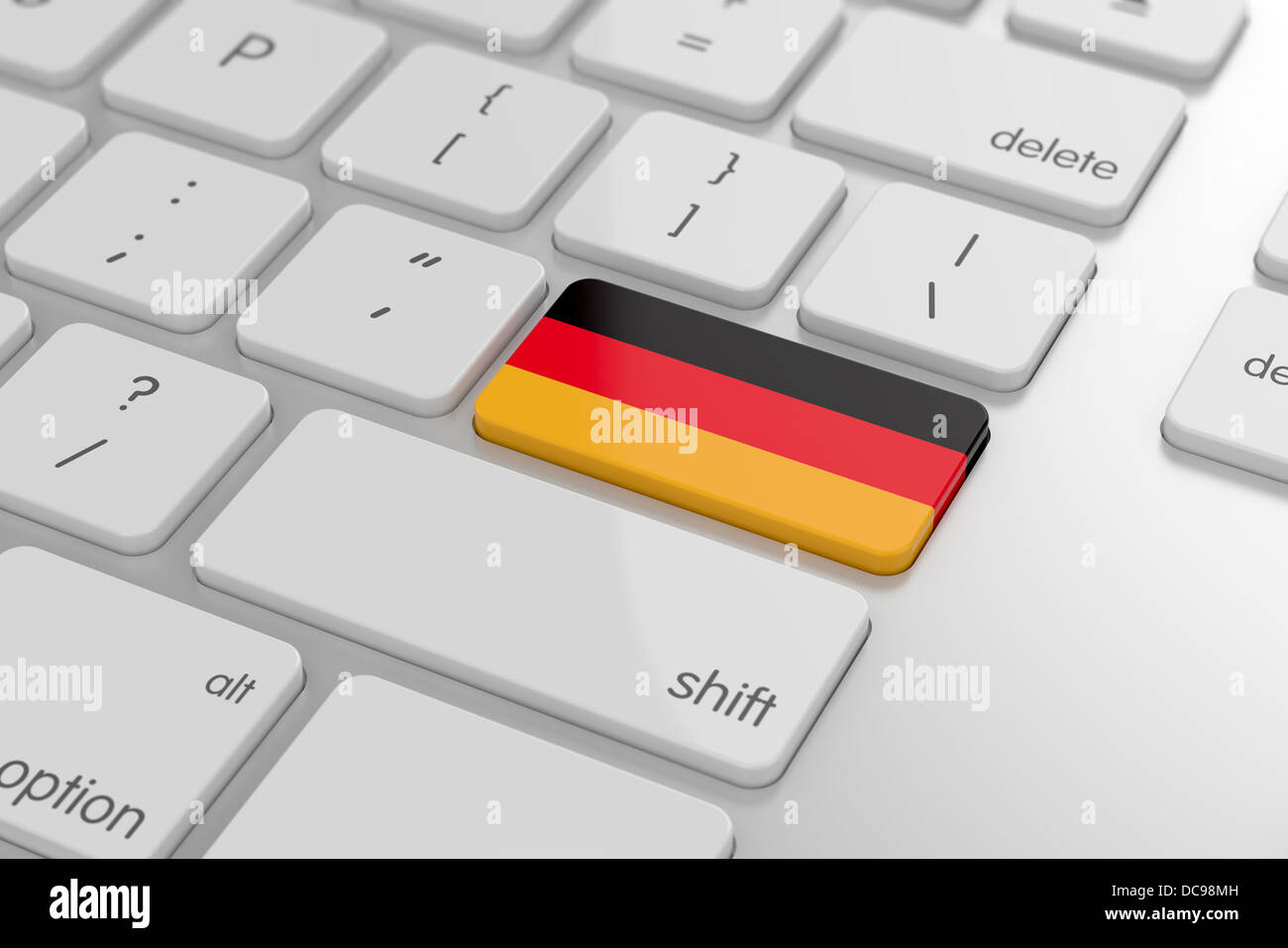 3d render of german flag button with soft focus Stock Photo - Alamy