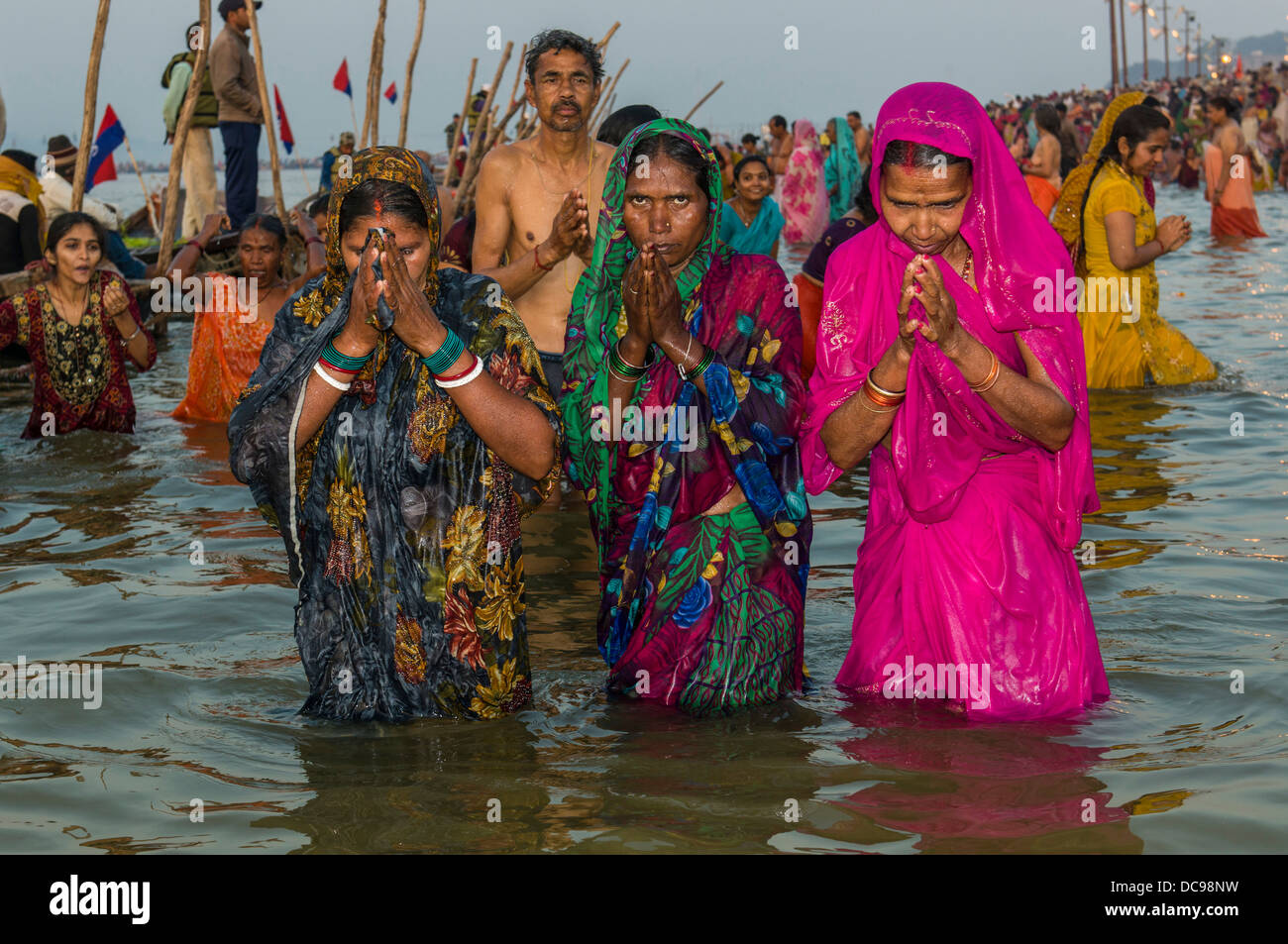 Kumbh Mela Women Bathing