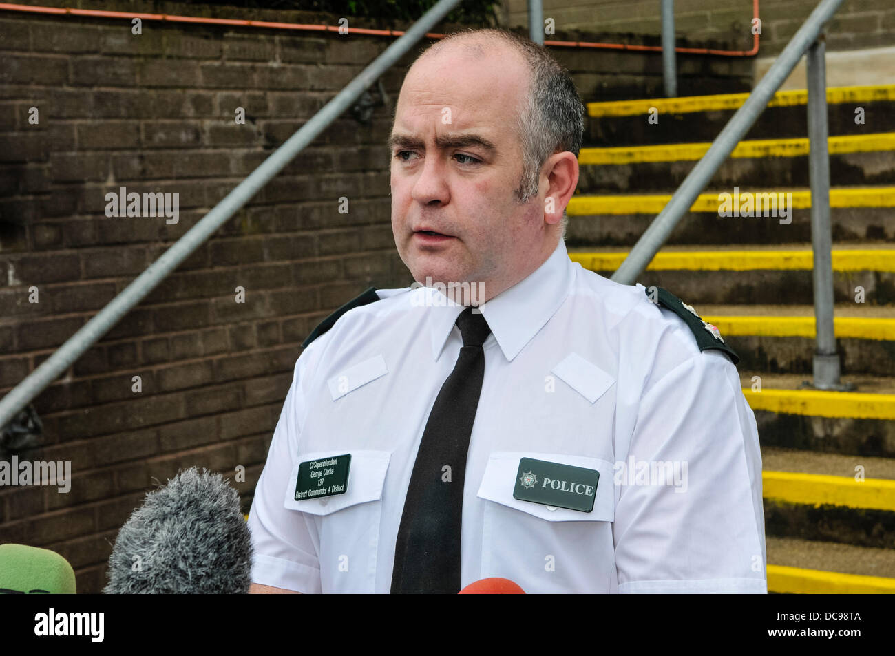 Belfast, Northern Ireland, UK. 13th August 2013. Chief Superintendent ...