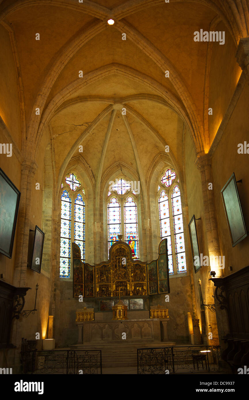 Impressions from the church of Baume les messieurs Stock Photo - Alamy