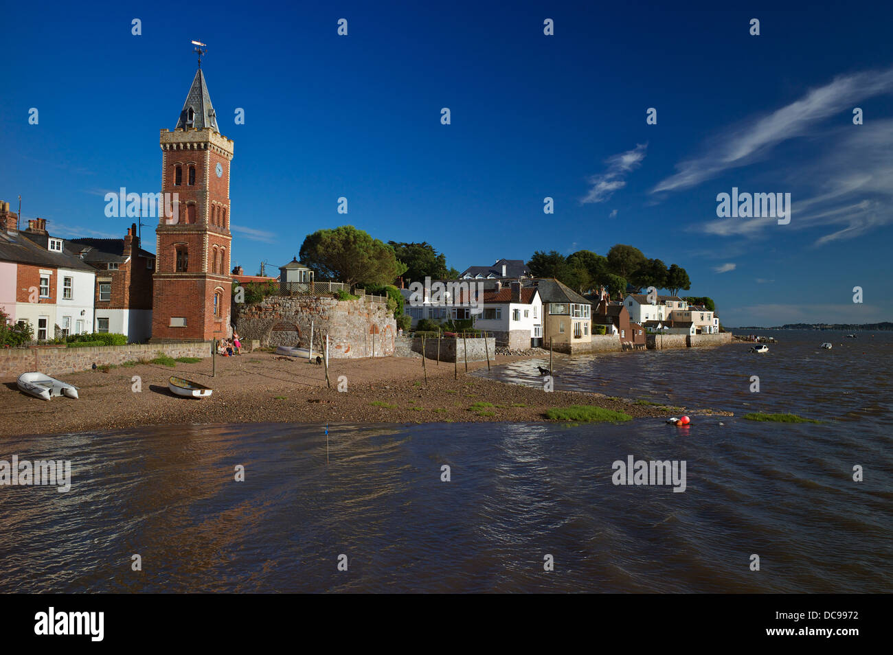 Peters Tower, Lympstone Harbour, Exe Estuary, Devon, UK Stock Photo - Alamy