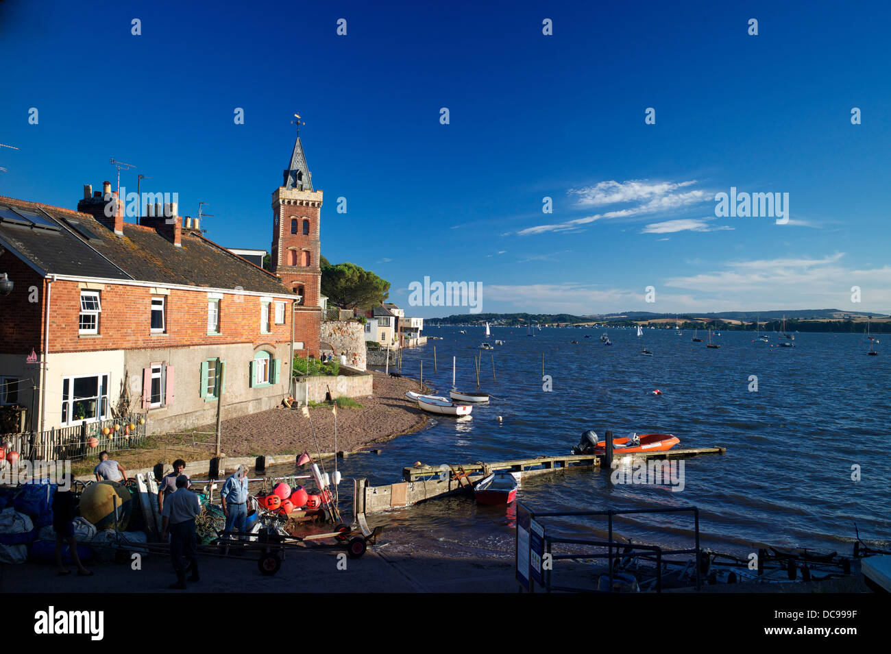 Peters Tower, Lympstone Harbour, Exe Estuary, Devon, UK Stock Photo - Alamy
