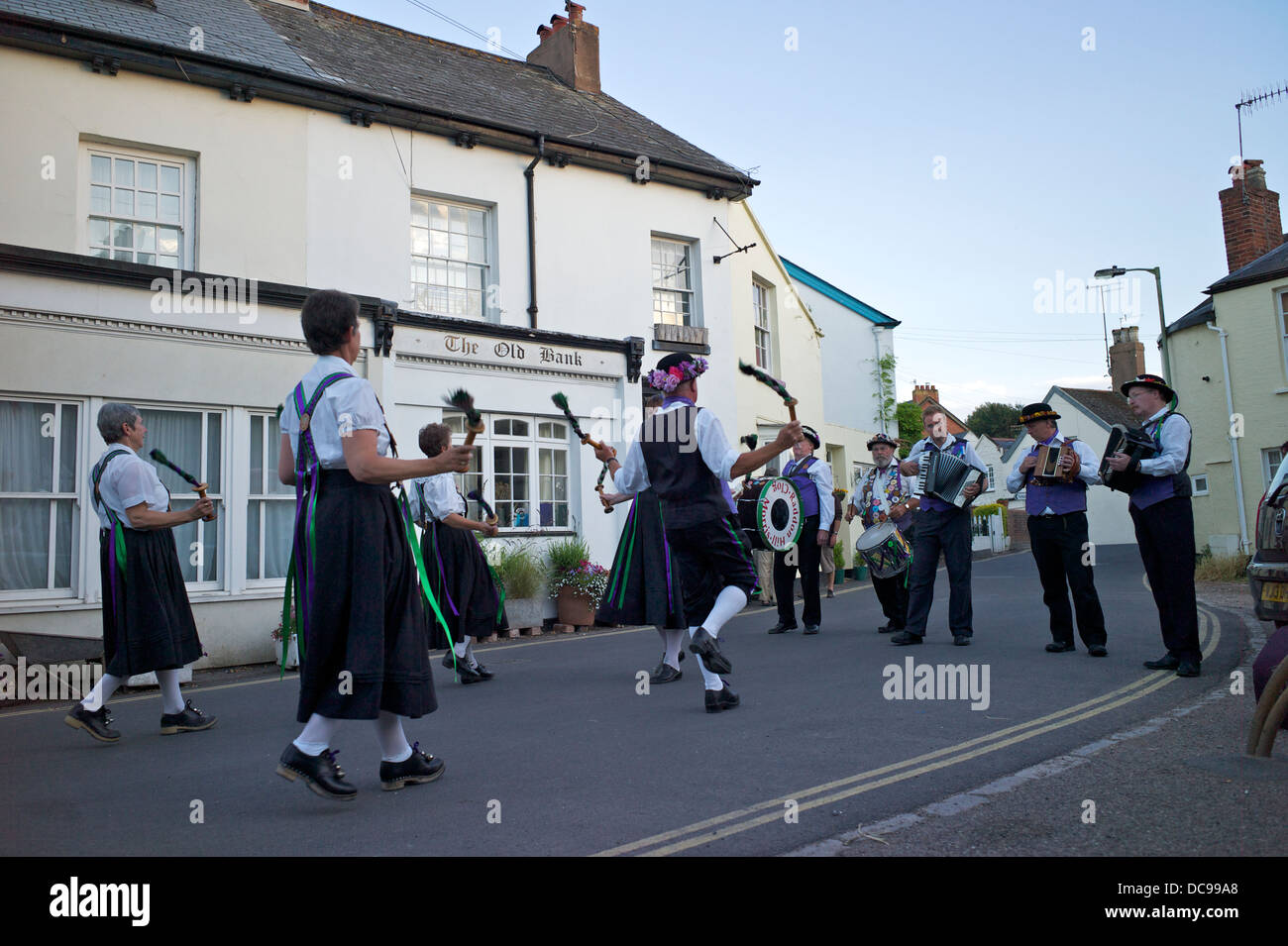 Morris Dancers perform, Devon, UK Stock Photo - Alamy