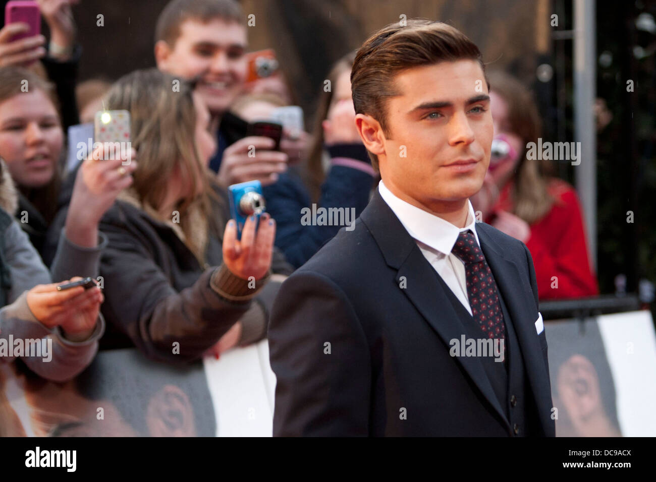 Actor Zac Efron attends 'The Lucky One' European film premiere at the ...