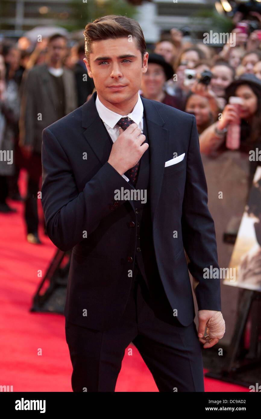 Actor Zac Efron attends 'The Lucky One' European film premiere at the ...