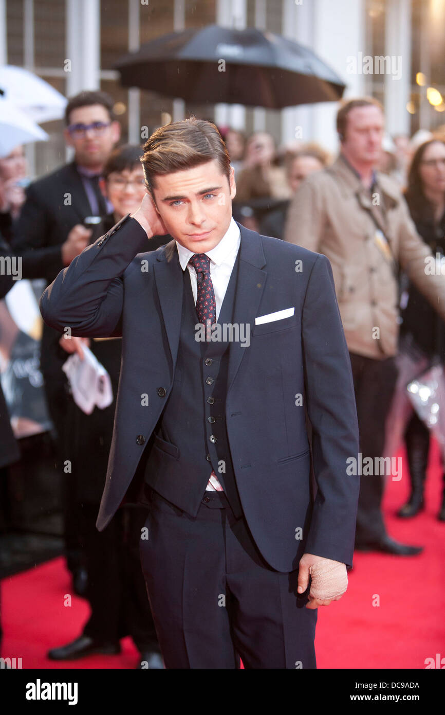 Actor Zac Efron attends 'The Lucky One' European film premiere at the ...