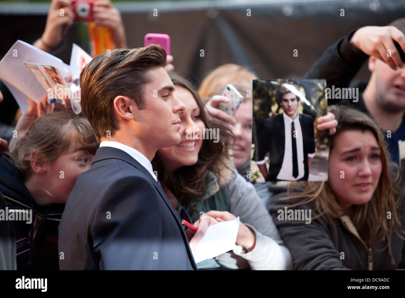 Actor Zac Efron attends 'The Lucky One' European film premiere at the ...