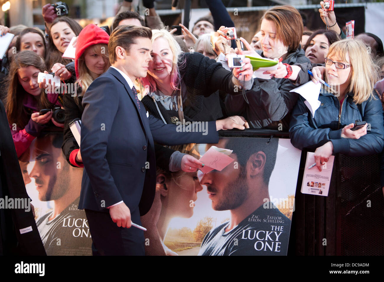 Actor Zac Efron attends 'The Lucky One' European film premiere at the ...