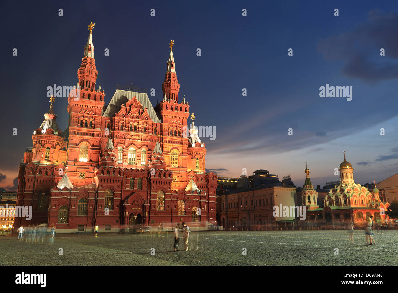 Red Square, Krasnaya Ploshchad, with the State Historical Museum and ...