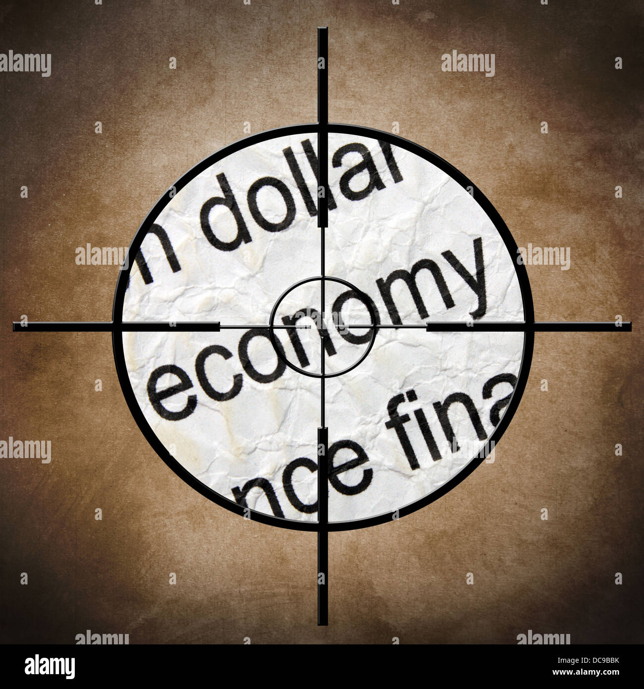 Global finance target Stock Photo - Alamy