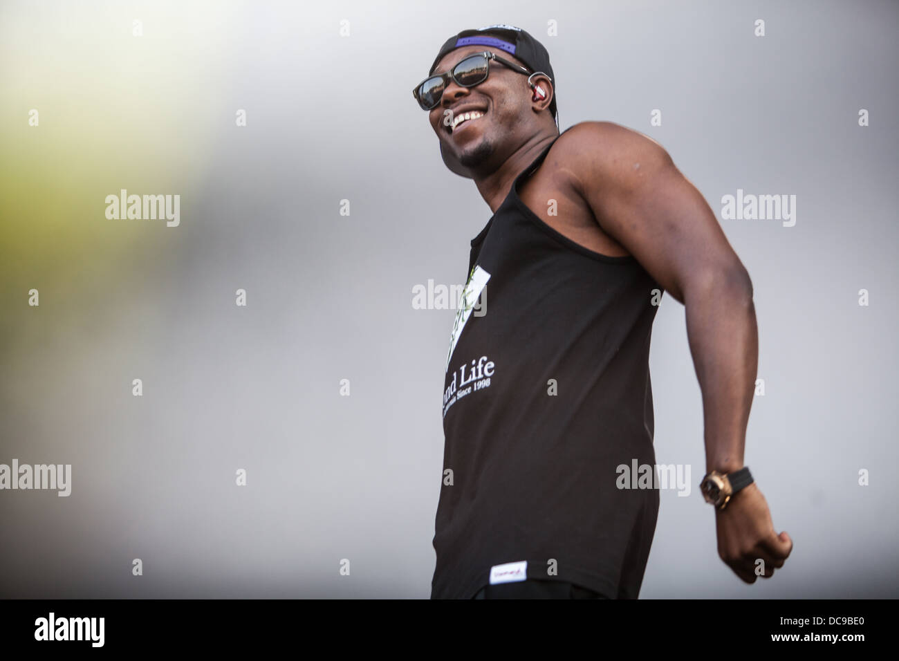 The english rapper ad producer Dizzee Rascal performs in Budapest ...