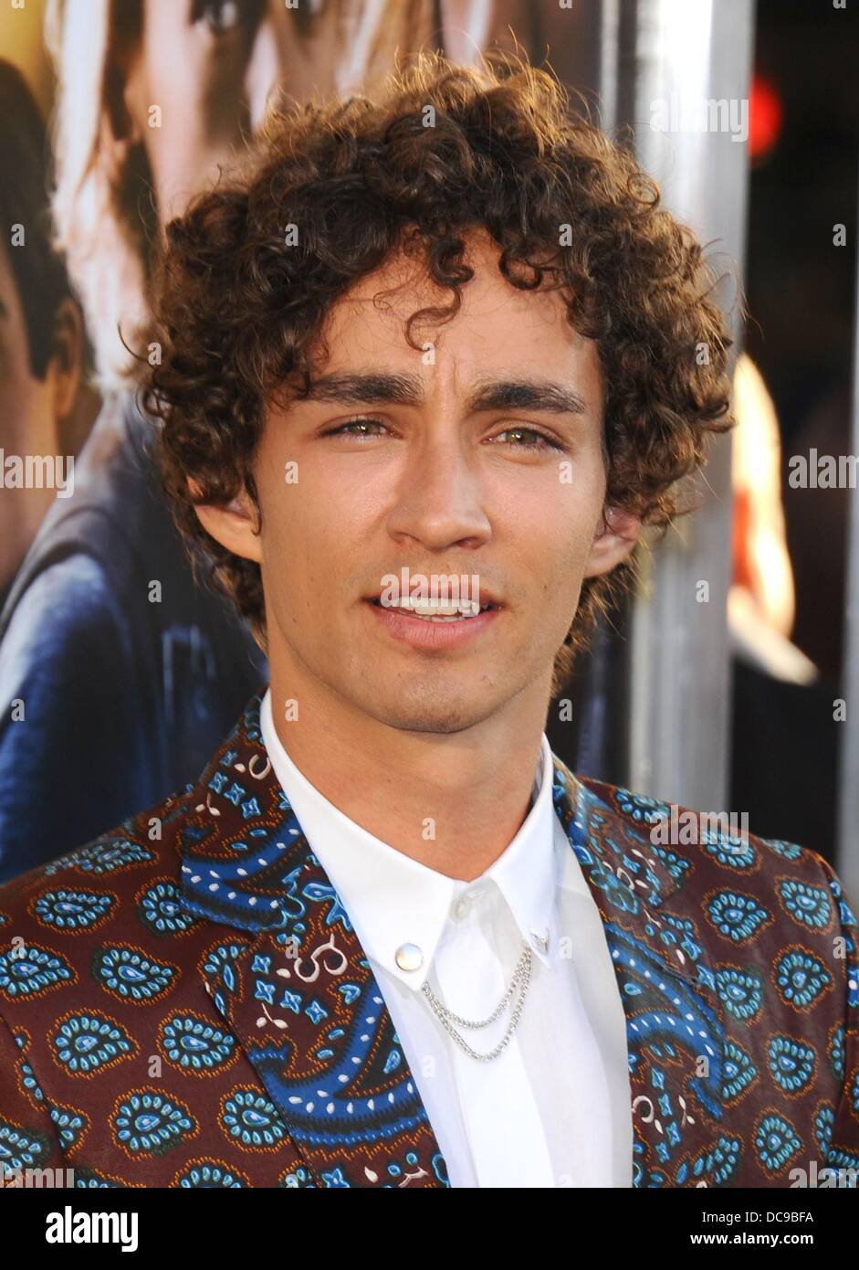 Los Angeles, CA. 12th Aug, 2013. Robert Sheehan at arrivals for THE ...