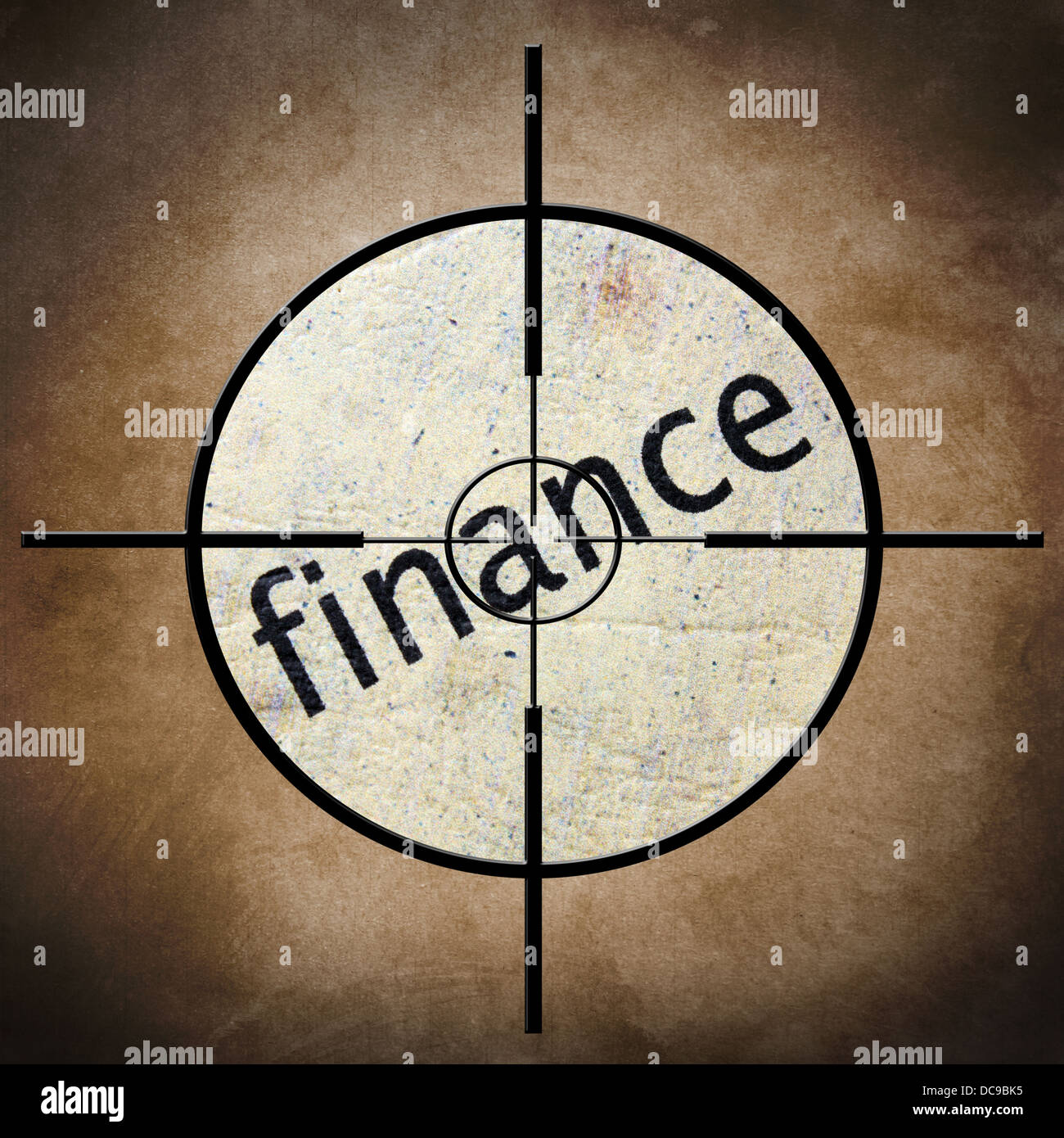 Global finance target Stock Photo - Alamy