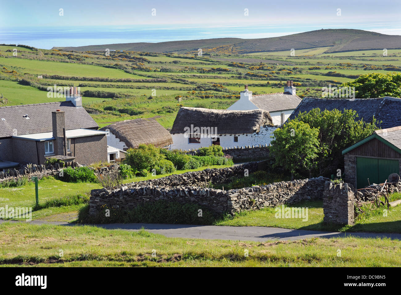 The typical rural scene in the Isle of Man Stock Photo - Alamy