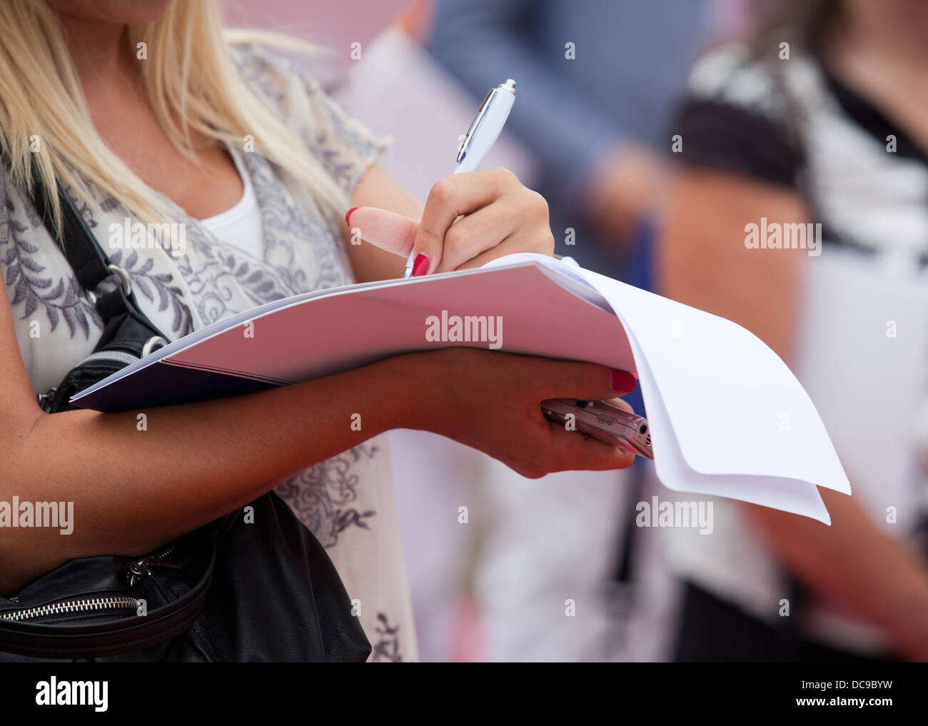 Journalist Writing Notes Stock Photos & Journalist Writing Notes Stock ...