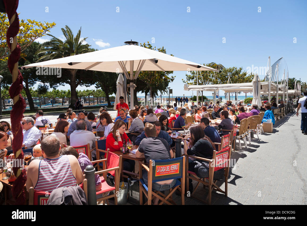 Spain cafe promenade hi-res stock photography and images - Alamy