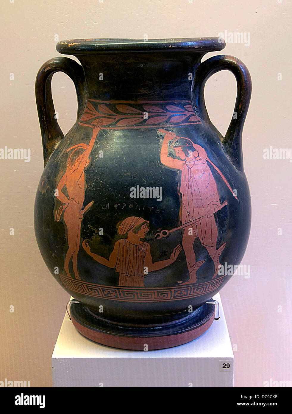 Birth of Aphrodite (the goddess is between Pan and Hermes, with her ...
