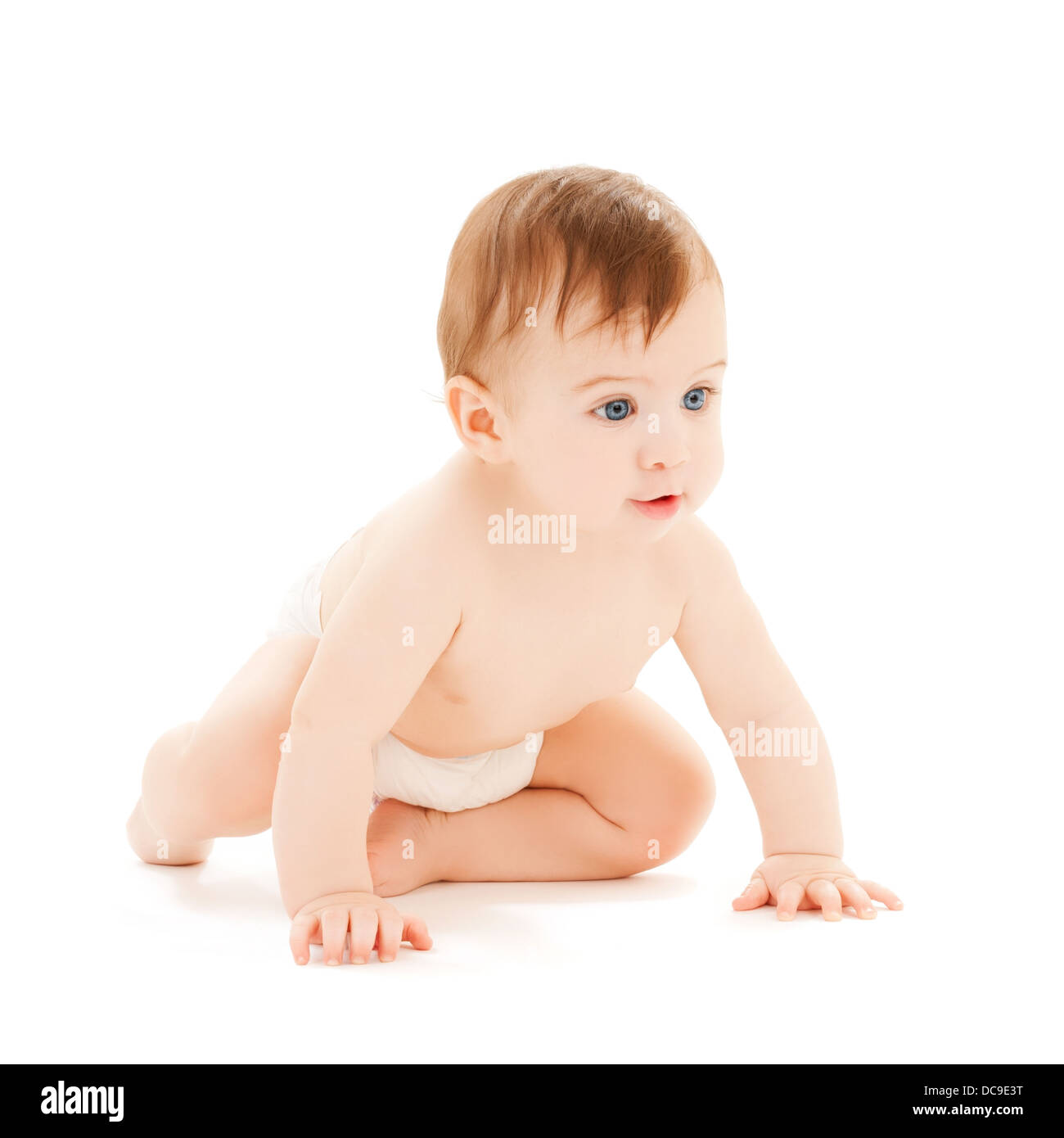 crawling curious baby Stock Photo - Alamy
