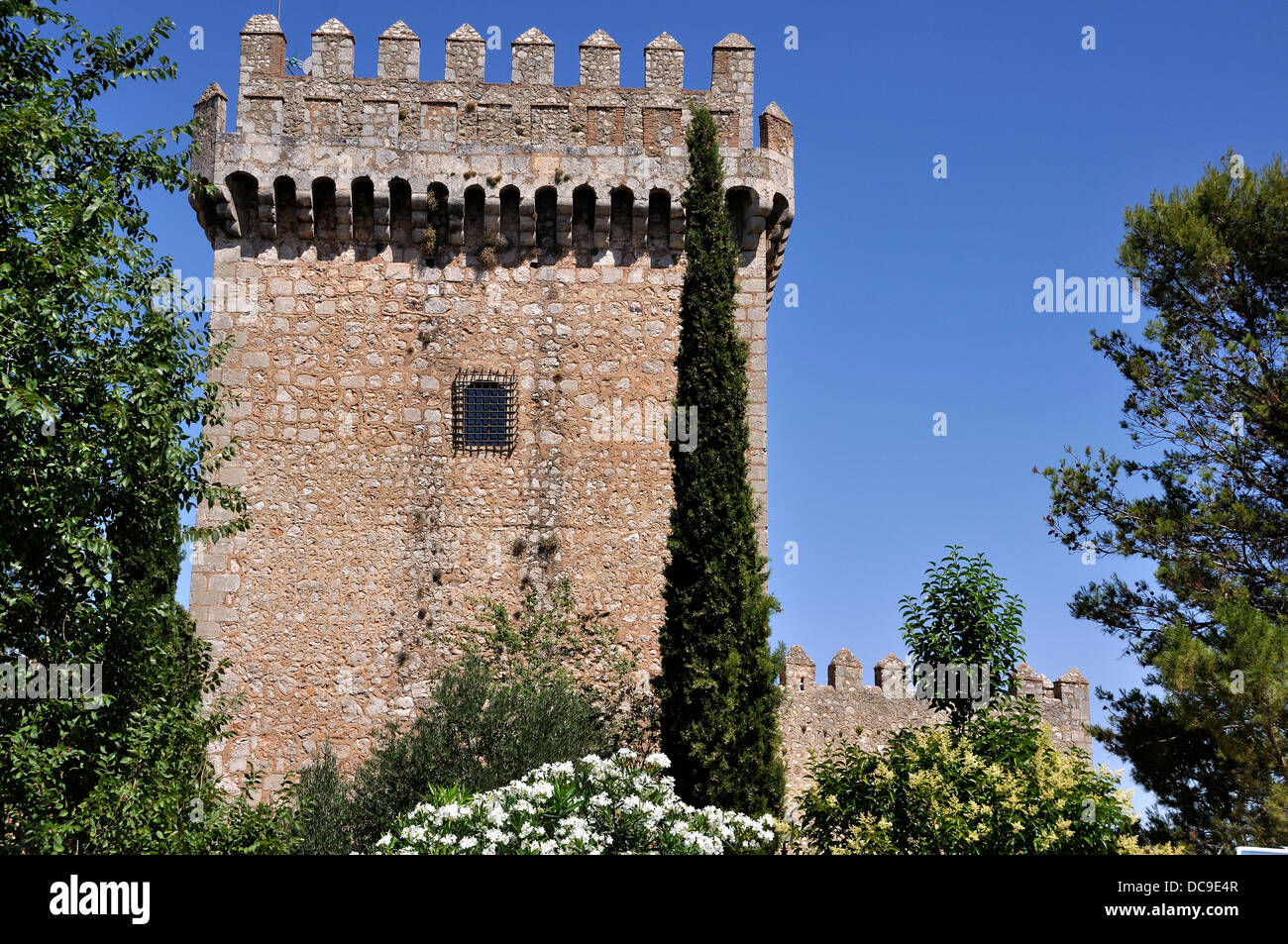 Alarcon Castle is a medieval fortress located in the La Mancha in Spain ...