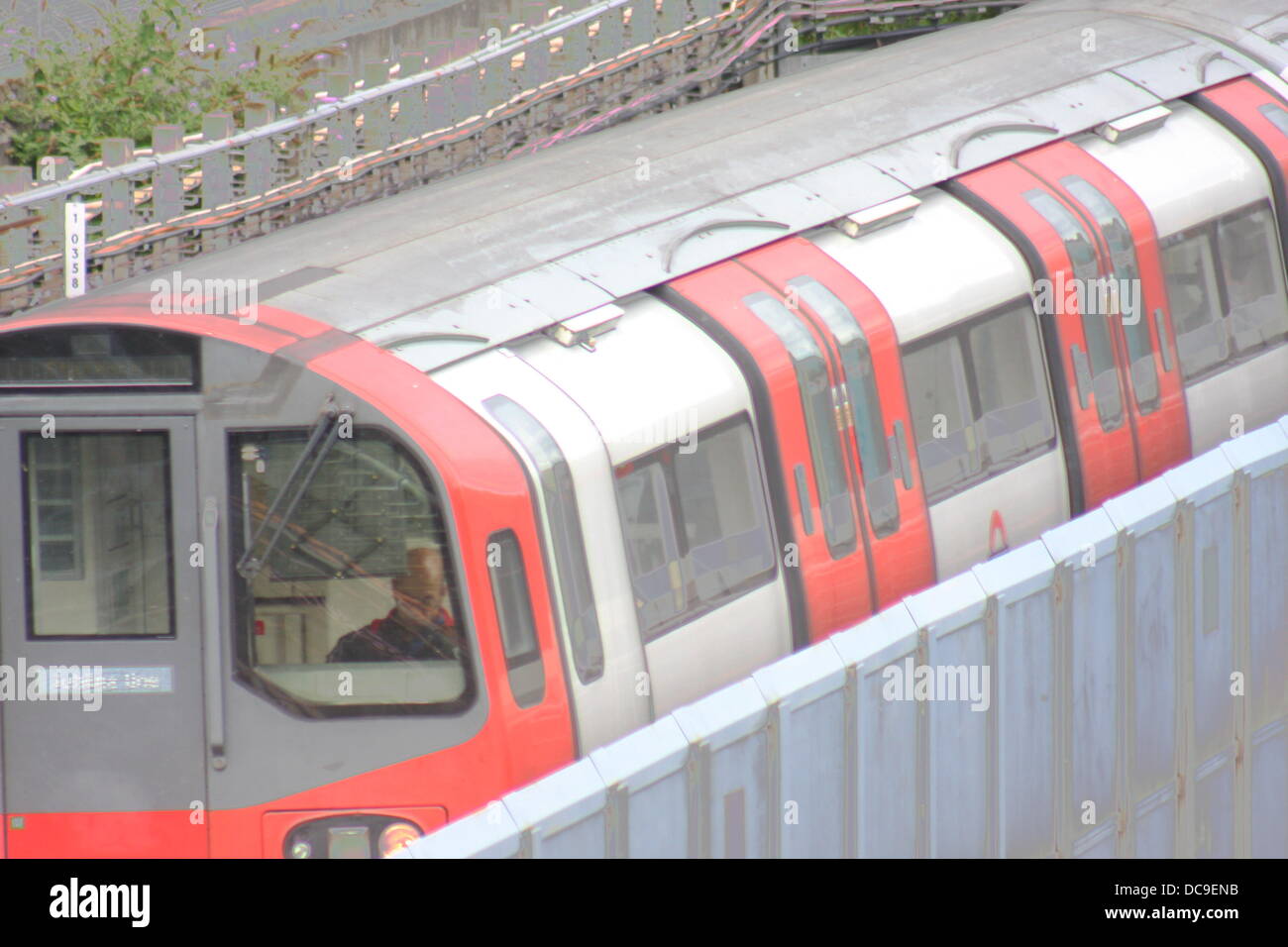 London Underground Train "Tube" Drivers on the Jubilee Line Stock Photo ...