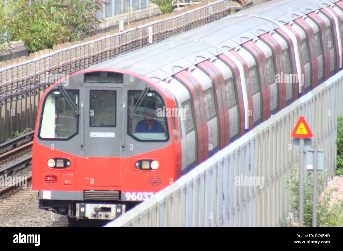 London Underground Train "Tube" Drivers on the Jubilee Line Stock Photo ...