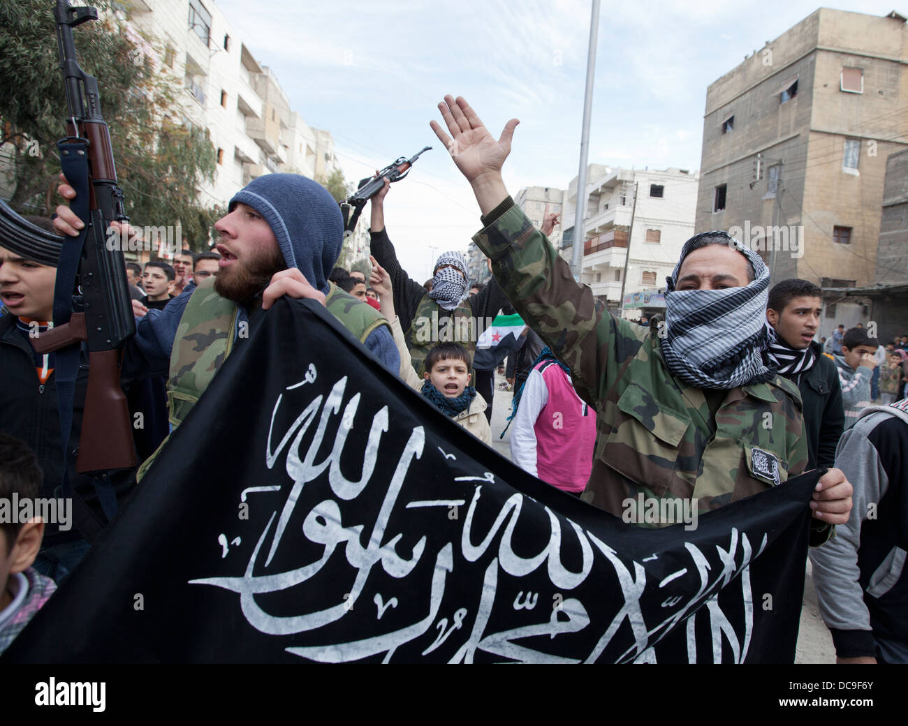 Fighters protest hi-res stock photography and images - Alamy
