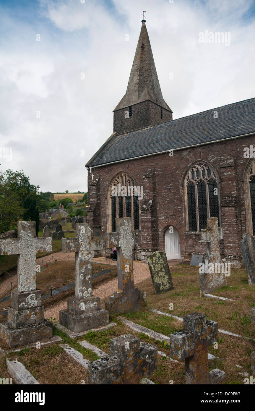 Village church. Slapton, Devon, England Stock Photo - Alamy