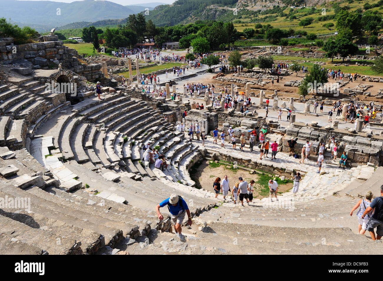 The Odeon (meeting hall) at Ephesus, Aegean Coast, Turkey Stock Photo ...