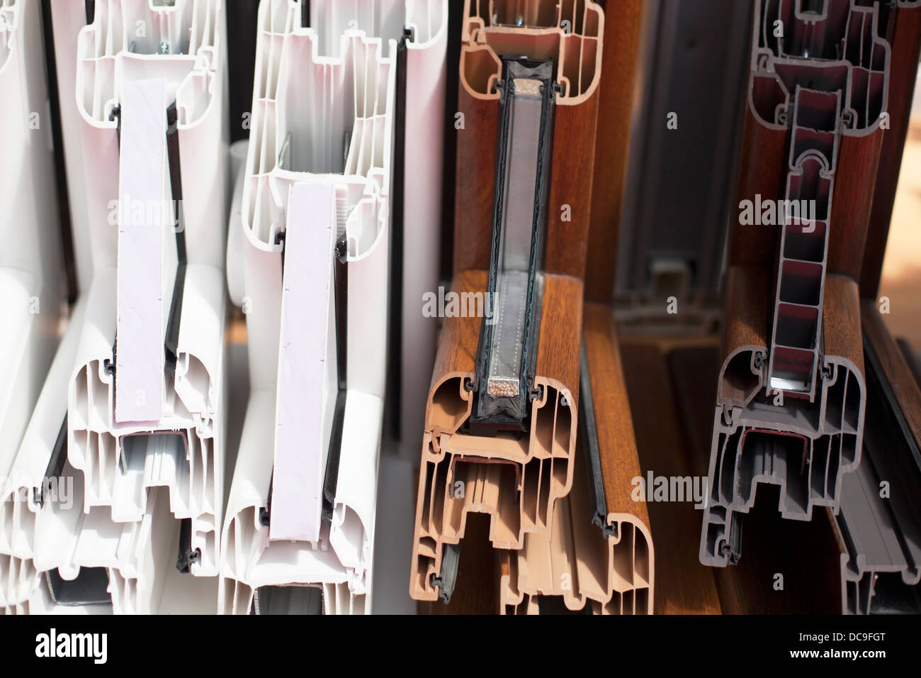 pvc window profiles Stock Photo - Alamy