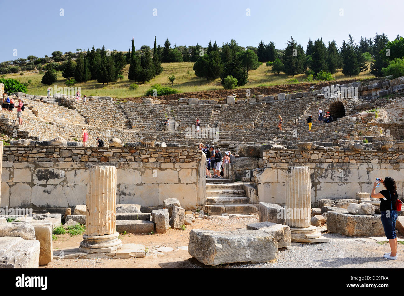 The Odeon (meeting hall) at Ephesus, Aegean Coast, Turkey Stock Photo ...