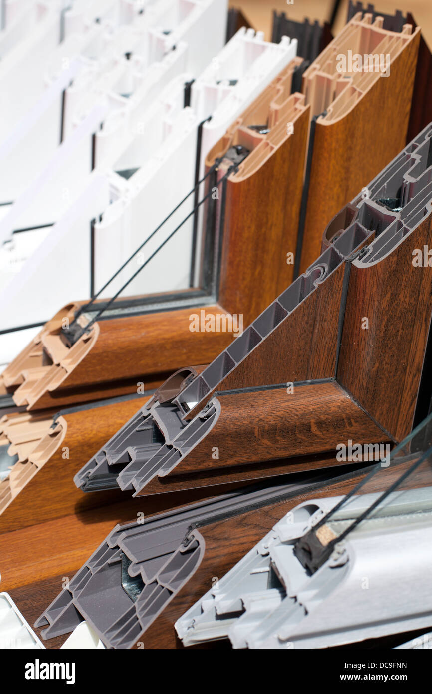 pvc window profile Stock Photo - Alamy