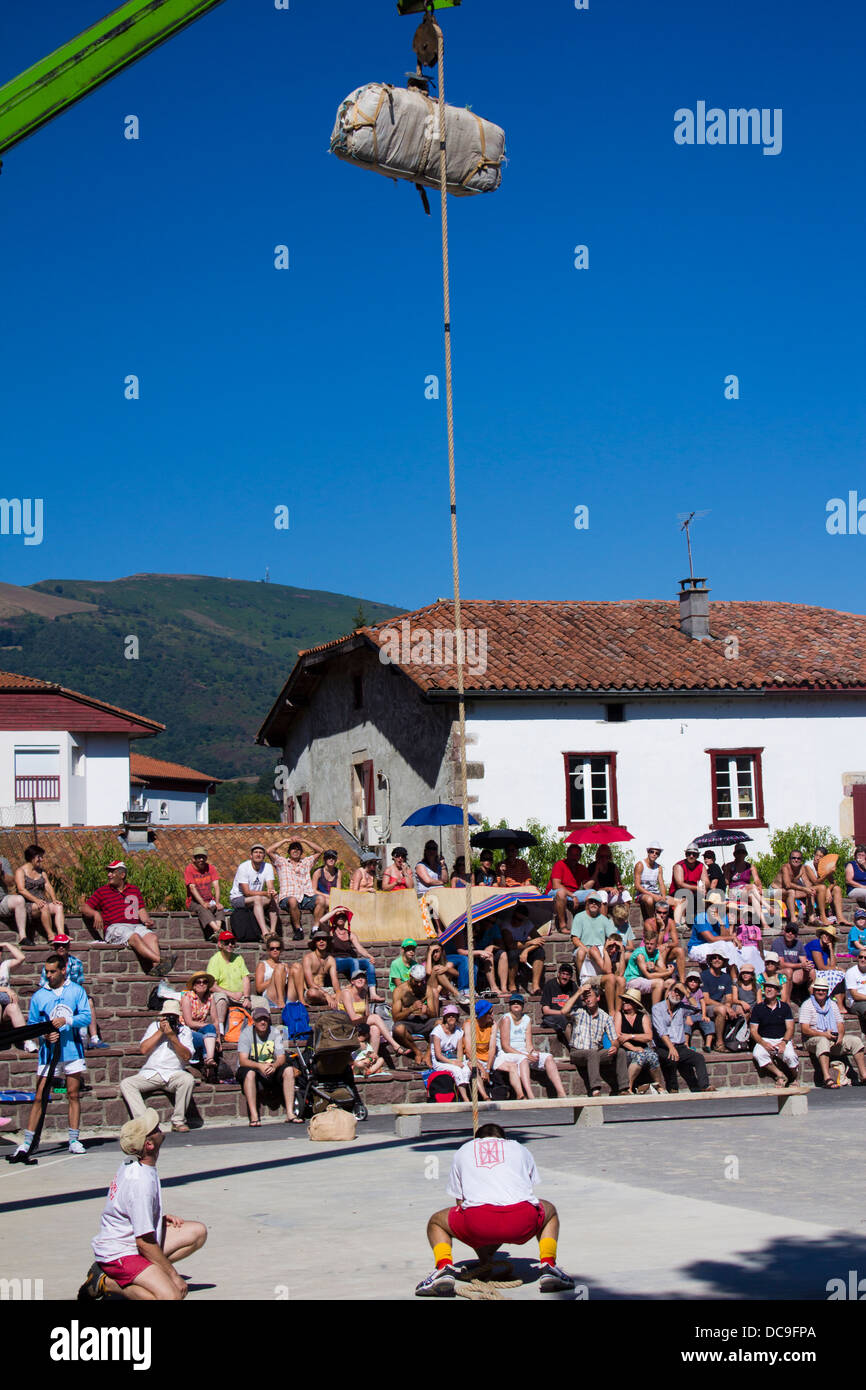 basque country competition strength festival Stock Photo - Alamy