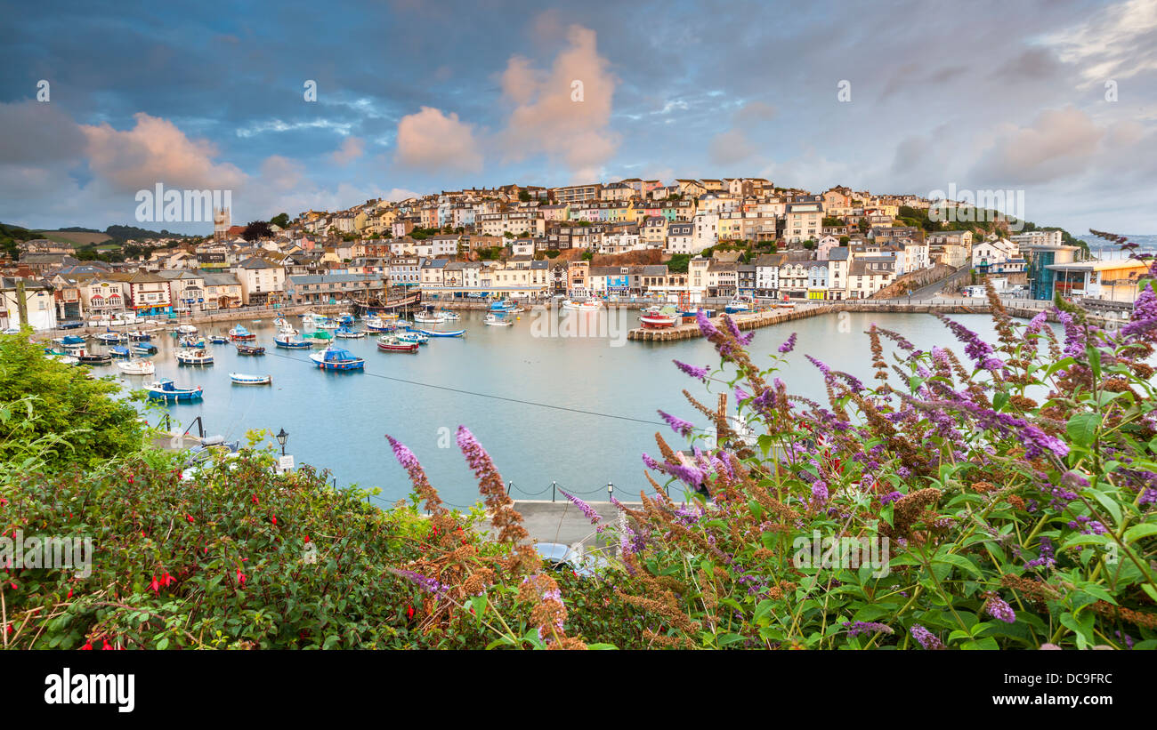 Brixham harbour, South Devon, England, United Kingdom, Europe Stock ...