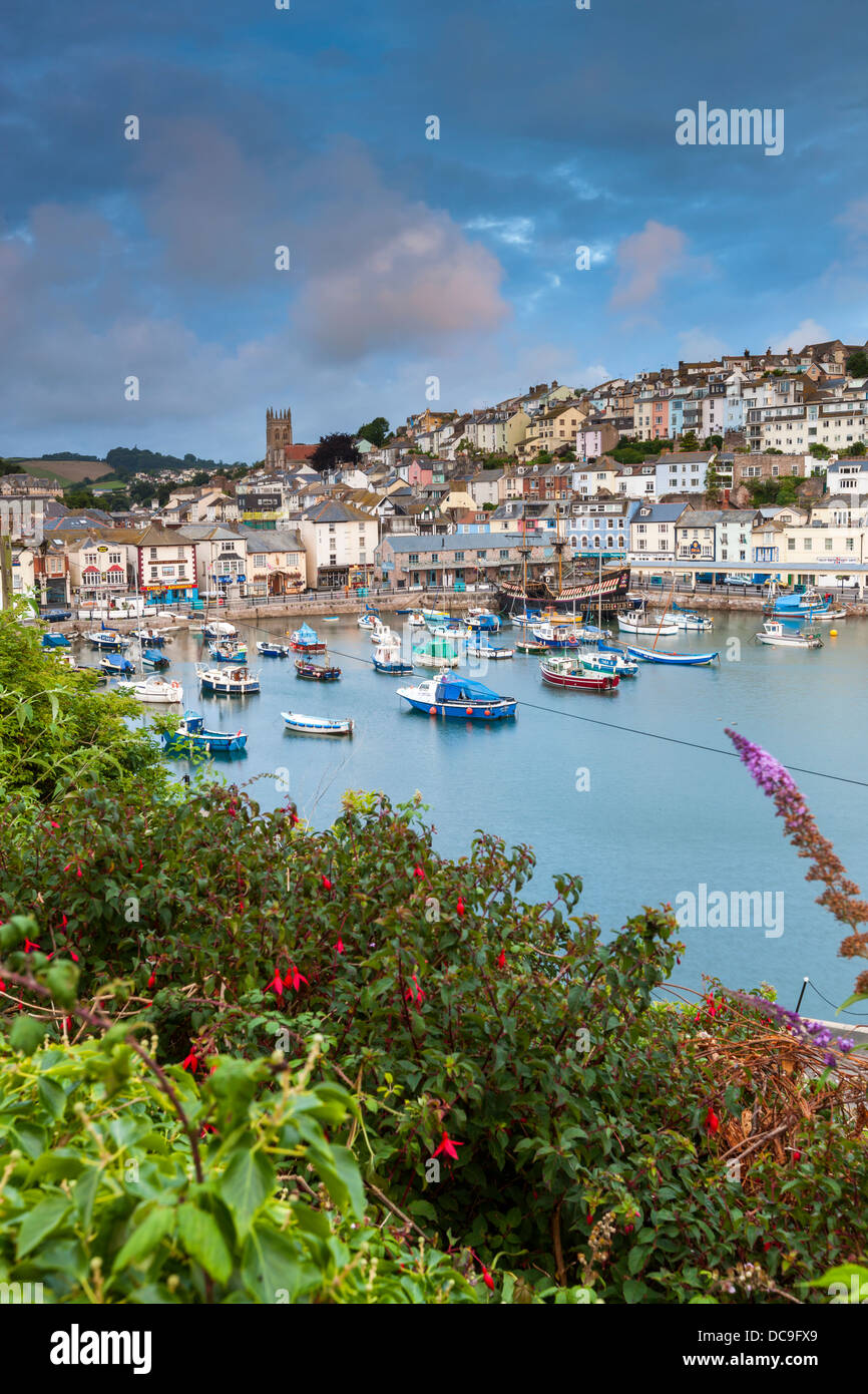 Brixham harbour, South Devon, England, United Kingdom, Europe Stock ...