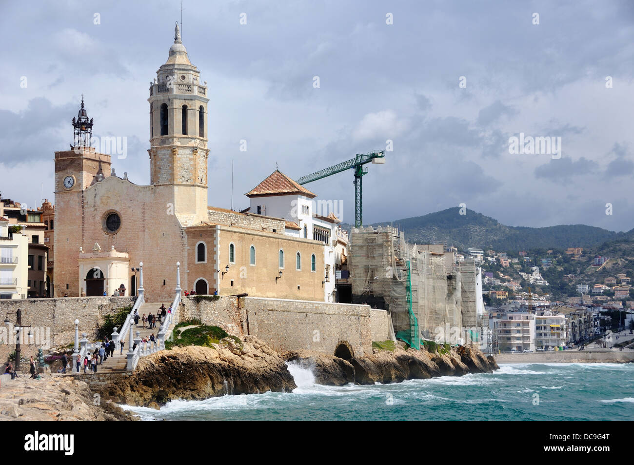 Seafront promenade sitges catalonia spain hi-res stock photography and ...