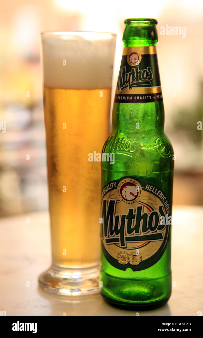Greek lager beer bottle hi-res stock photography and images - Alamy